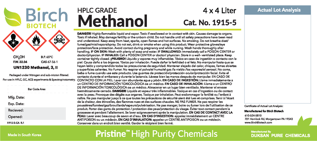 PRISTINE® HIGH PURITY CHEMICALS – Birch Biotech